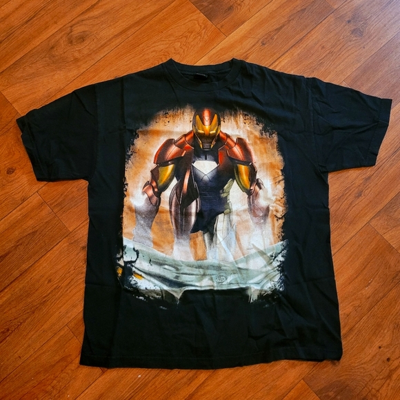 MAD Engine | Shirts | Vintage Marvel Mad Engine Iron Man Big Print ...